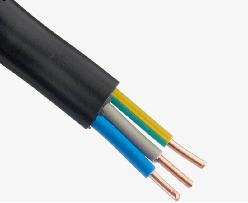 Кабель силовой негорючий аввгнг(A)LS 3х4 ГОСТ/ КЗ/ 10 м