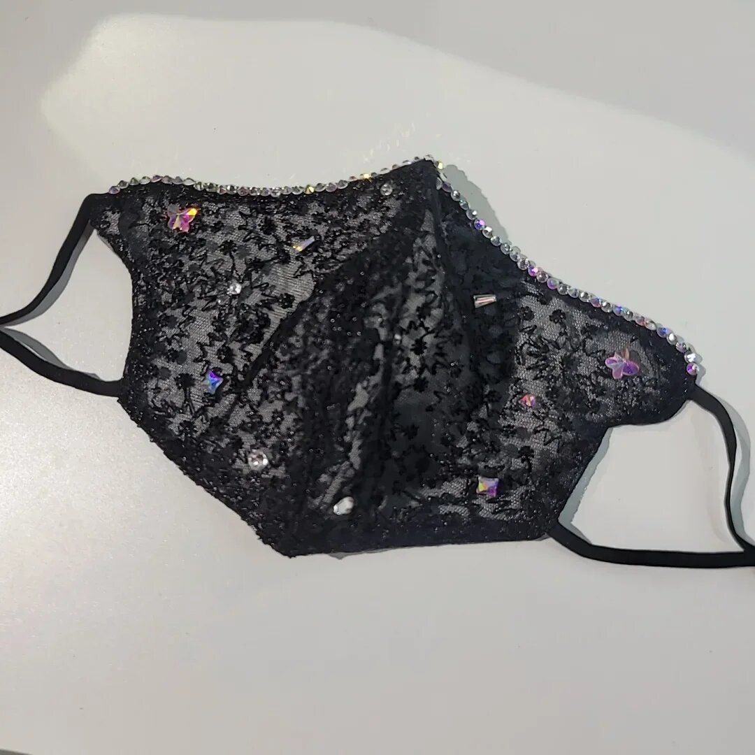 Готическая кружевная маска из полиэстера A-2