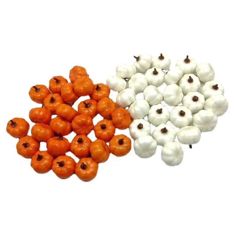 Искусственные тыквы, набор из 12/24/48 штук 48PCS