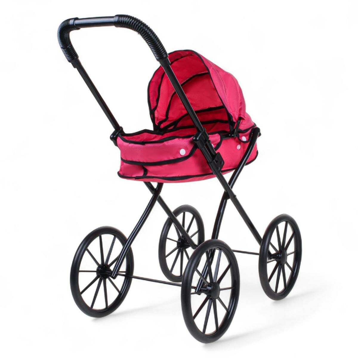 Коляска для кукол розовая с инвалидным дизайном, 63х52х31 см, легкая
