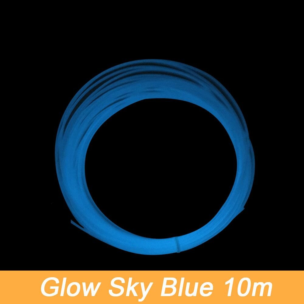 OPY Светящийся в темном пластике для 3D-ручки и 3D-принтера, 1,75 мм, небесно-голубого цвета, нить 10 м