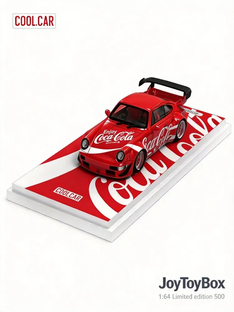 Модель автомобиля Porsche 964 Coca-Cola CC640842 - обычная версия, масштаб 1:64