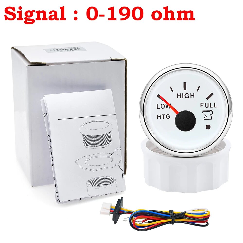 52 мм датчик уровня сточных вод 0-190 Ом морской лодки датчик уровня сточных вод 100 Only Gauge WS