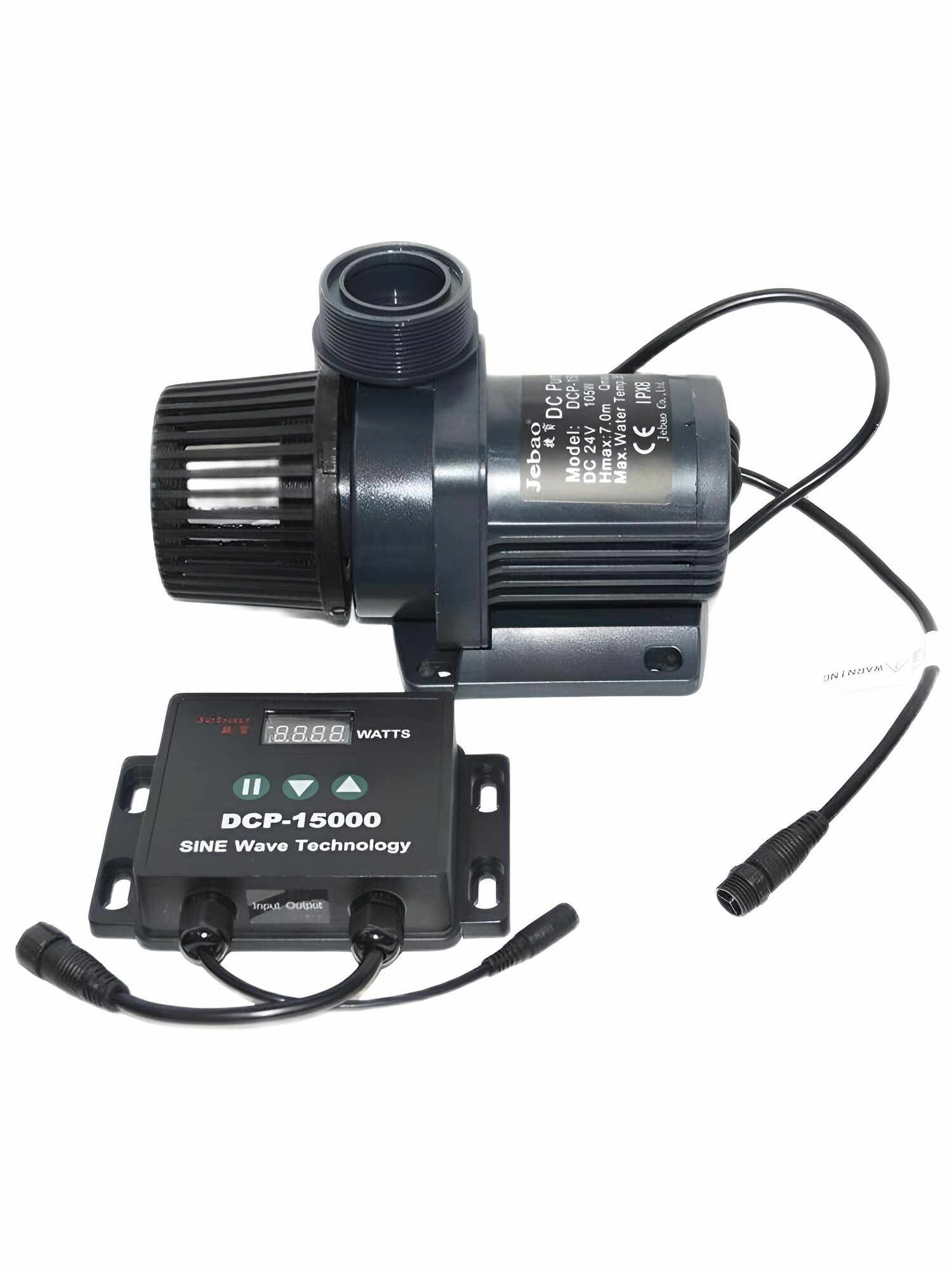 Насос для пруда и фонтана с контроллером JECOD DCP-13000/24V(13500л/ч;95W)