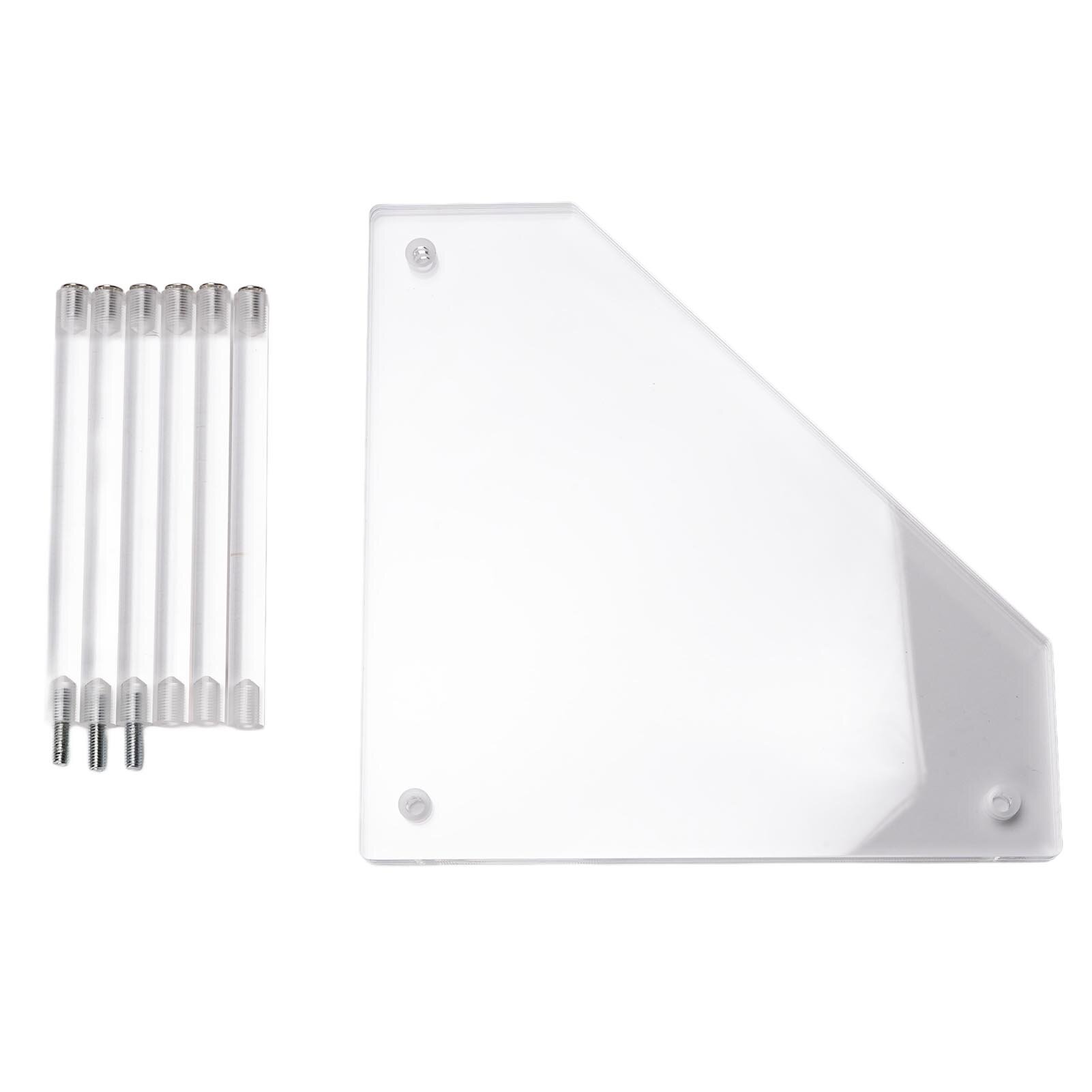 Акриловый угловой боковой стол маленький 3 -уровневой треугольный конечный стол для аранжировки в гостиной спальни