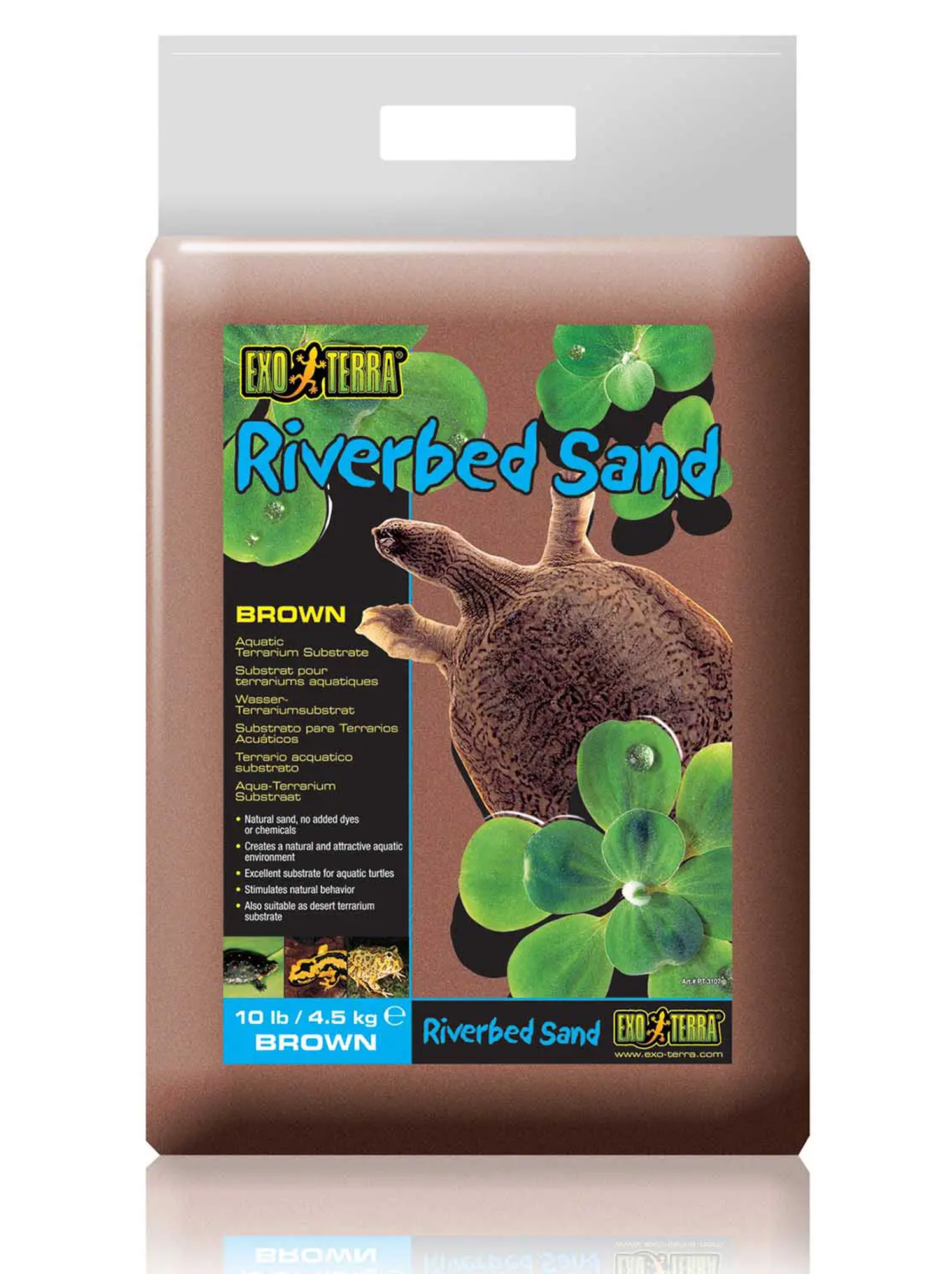 Песок для террариума Exo Terra Desert Sand, коричневый, 4,5кг. PT3107