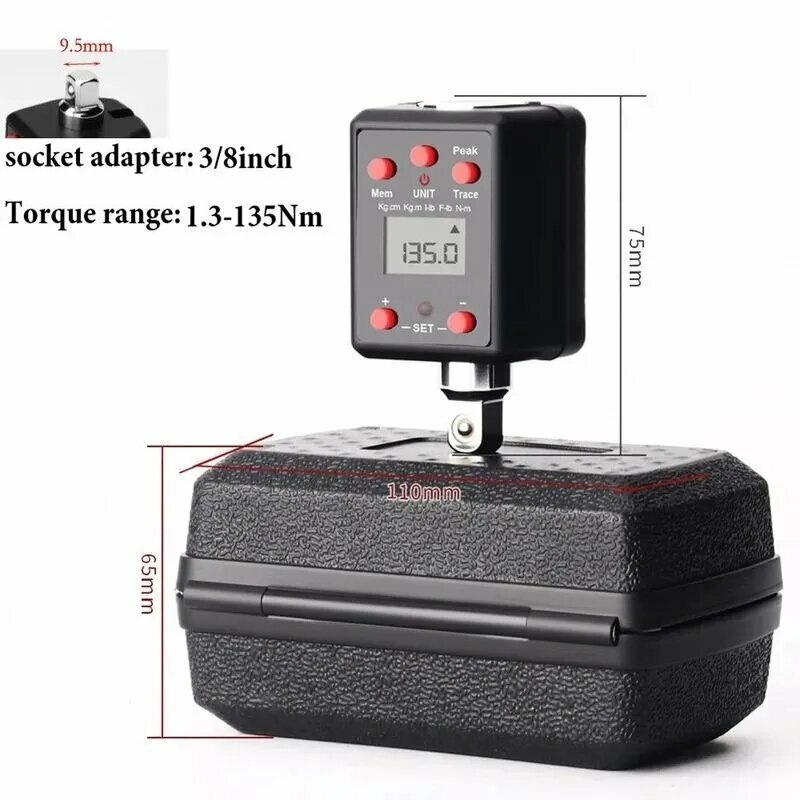 Электронный цифровой динамометрический ключ (без батареи)