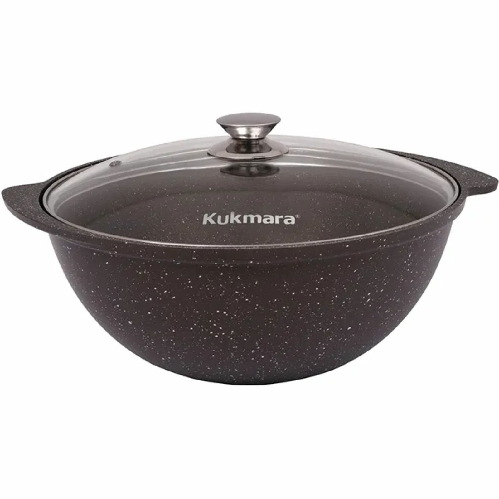 Казан Для Плова 3,5л d260 h117 Кофейный Мрамор Ст/Кр Литой Алюминий Kukmara