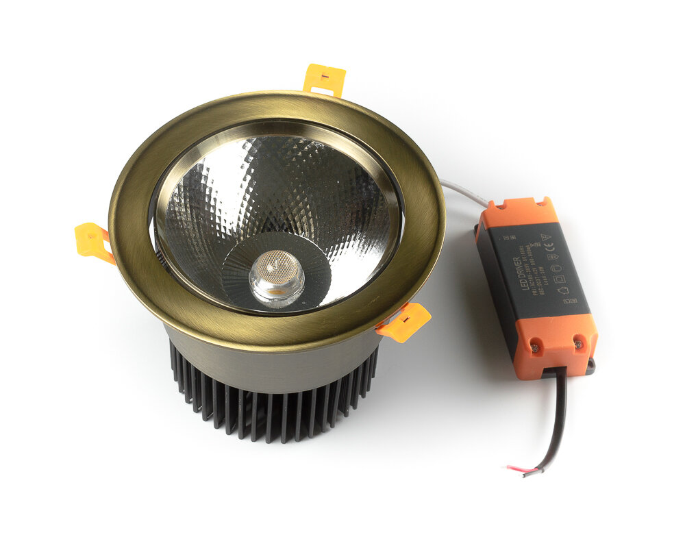 Светильник точечный спот LED 30Вт L8809COB-30W-Bronze 3000К бронзовый Blesslight