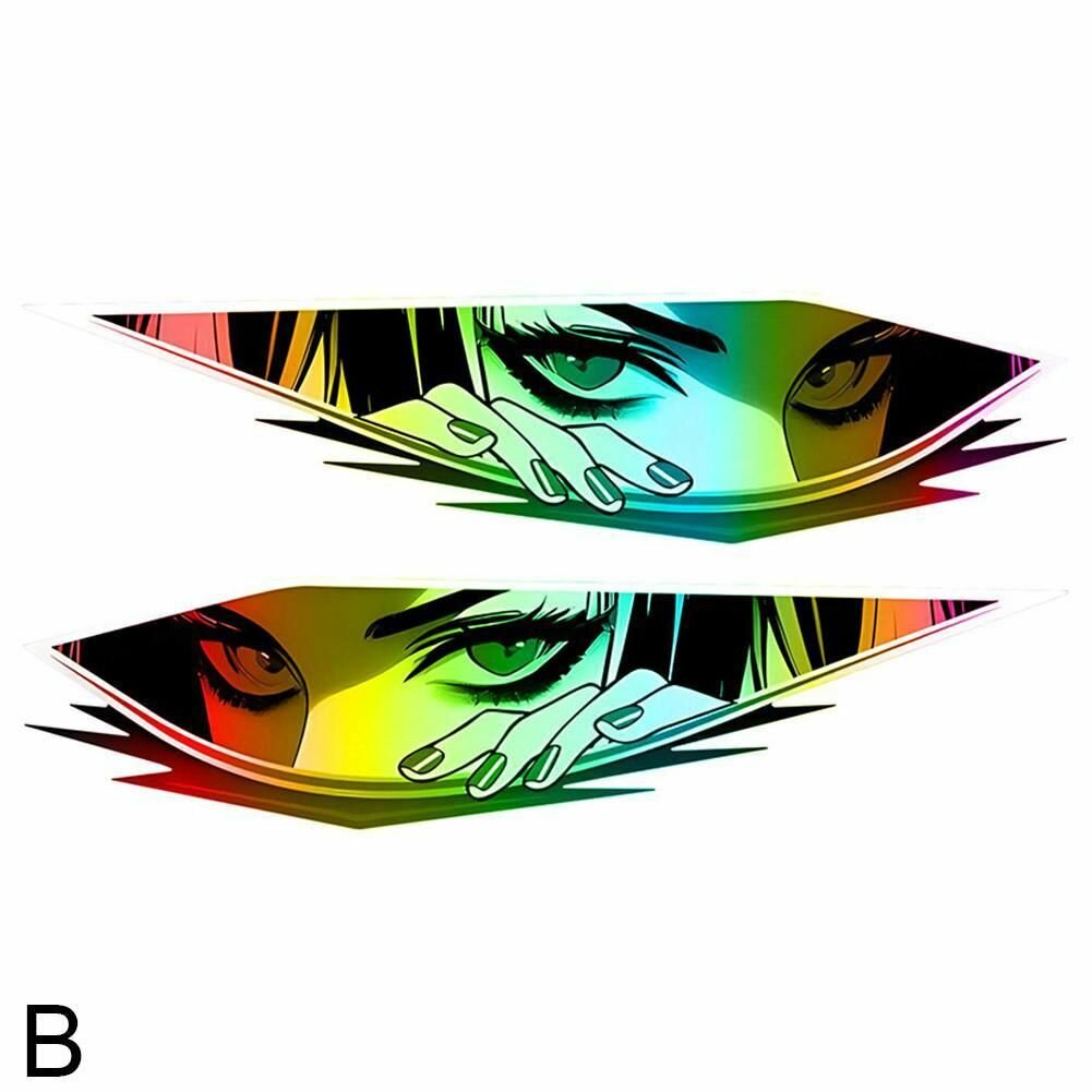 Наклейки с аниме в стиле 2D для автомобилей, автотовары и декор