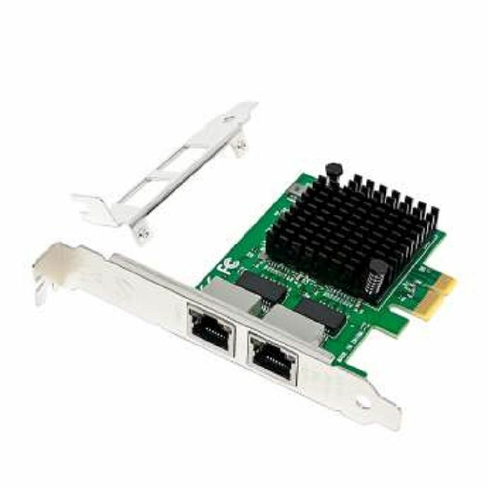 Orient - Сетевые карты XWT - INT226L2PE, Сетевая карта PCI - Ex1 v3.1 2xRJ45 2.5GbE NIC, Intel I226 - V chipset, 2.5 1 Гбит с, 2 планки крепления 33474