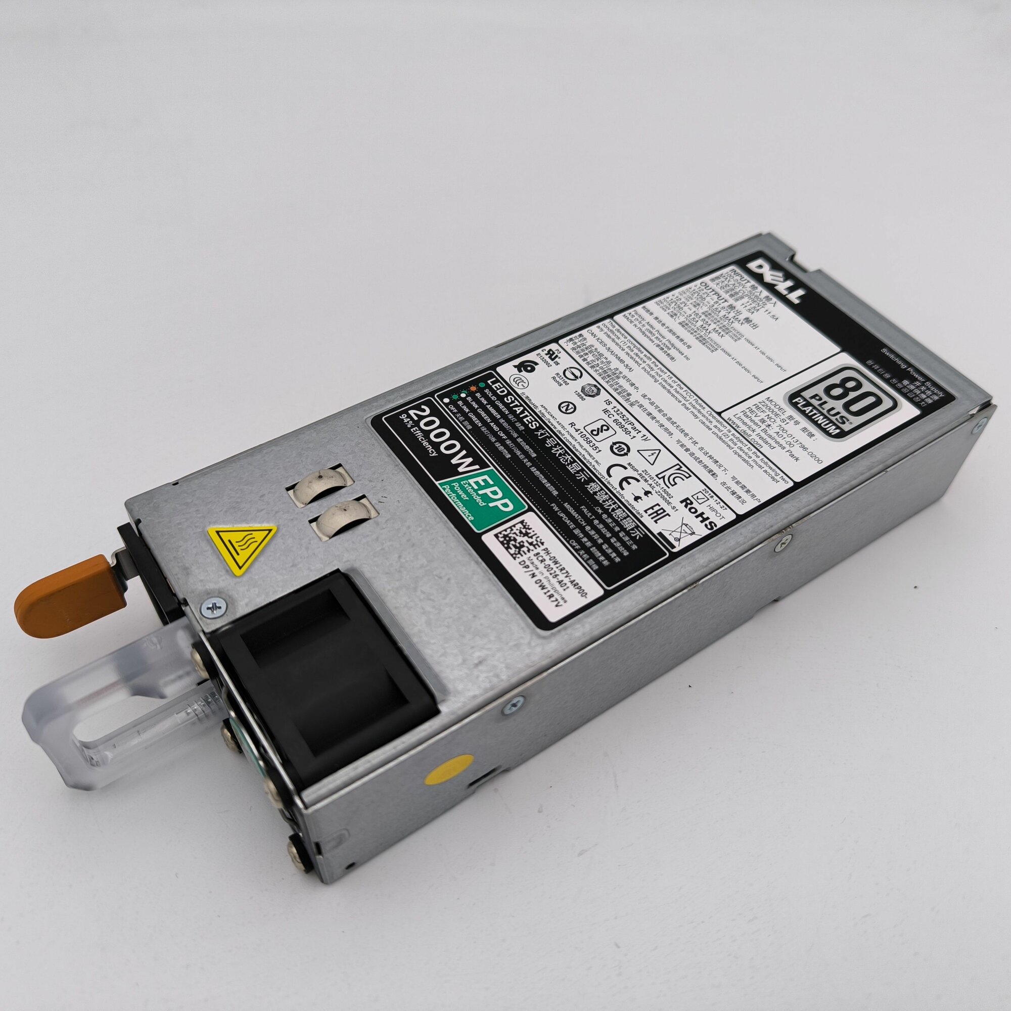 Блок питания dell EPP 2000w 0W1R7V