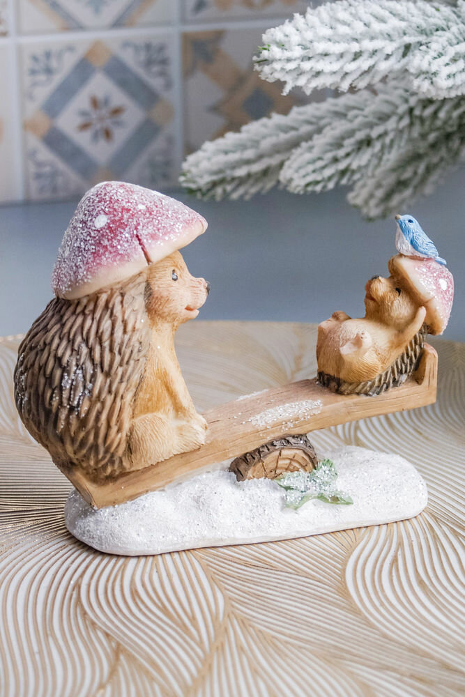 Декоративная фигура весёлые качели, полистоун, 15 см, Кэминг (Kaemingk) 530921