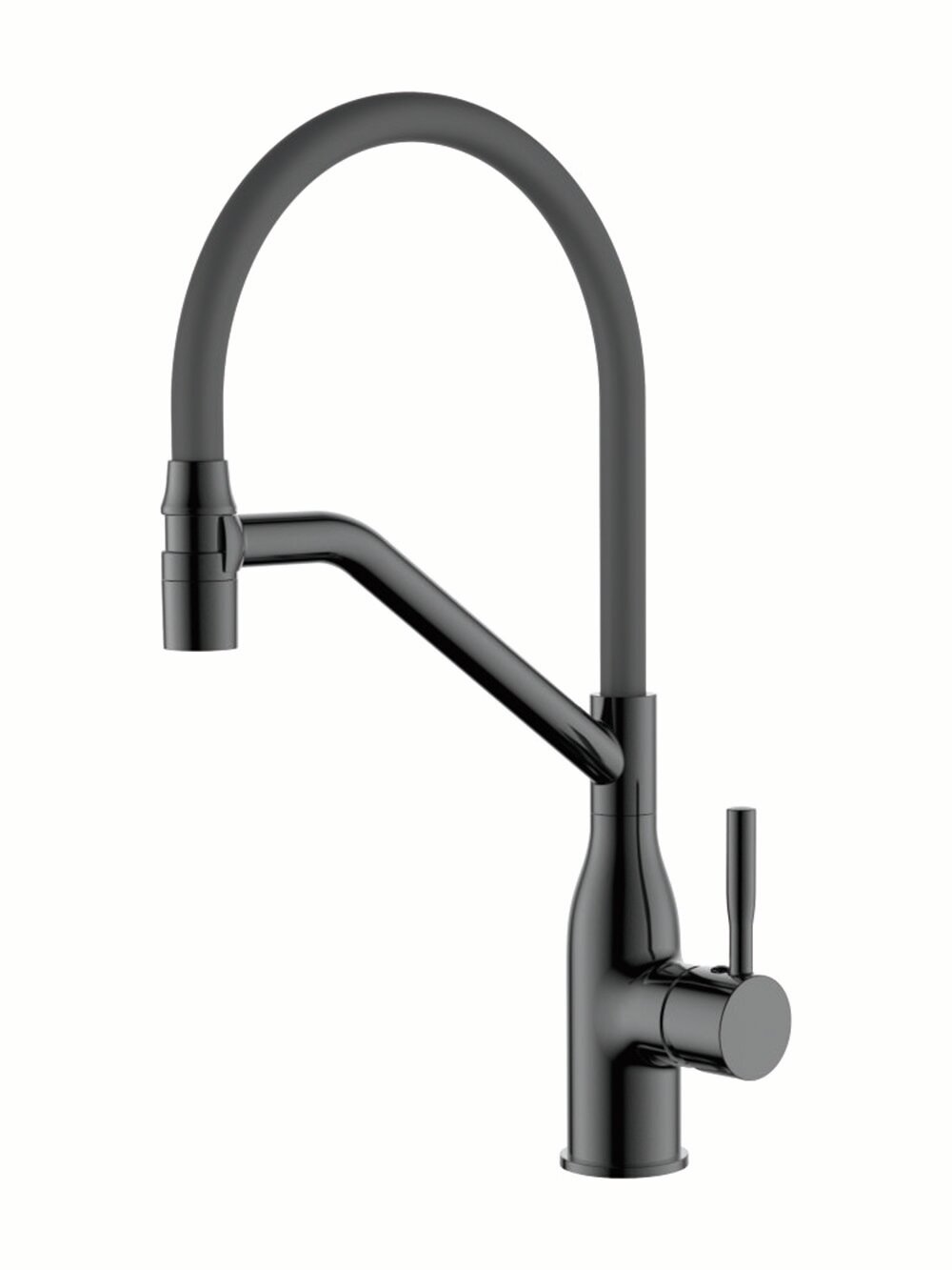 Смеситель для кухни с гибким изливом и душем Ledeme L4798D-12