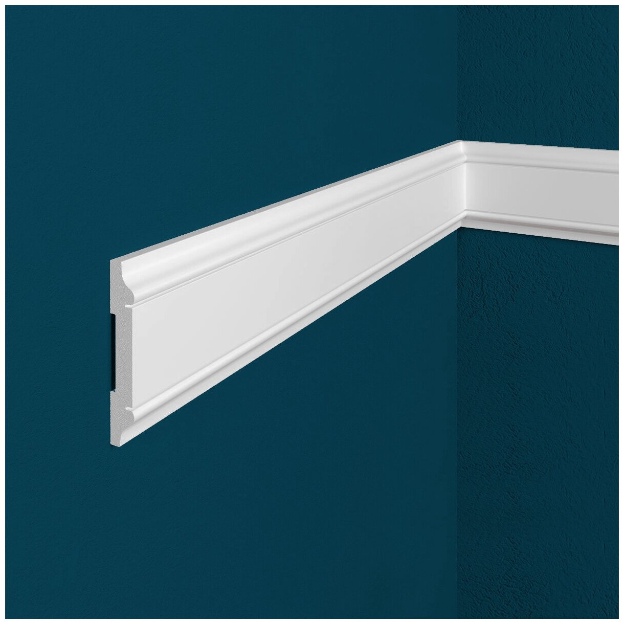 Молдинг настенный 8х47 мм под покраску Perfect Plus P32 1.51 дюрополимер