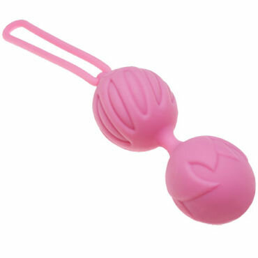 25002 Adrien Lastic Geisha Lastic Ball S, светло-розовые. Вагинальные шарики на сцепке
