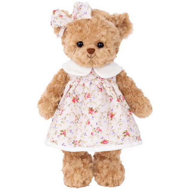 Мягкая игрушка Медвежонок Ханна в белом платье 35 см, Barbara Bukowski, Bukowski, 0224SAA11-0162X-1