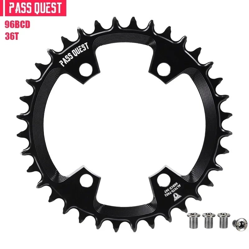 PASS QUEST Асимметричная звезда 96BCD для M7000 M8000 M9000 M5100 Черный, BLACK 36T