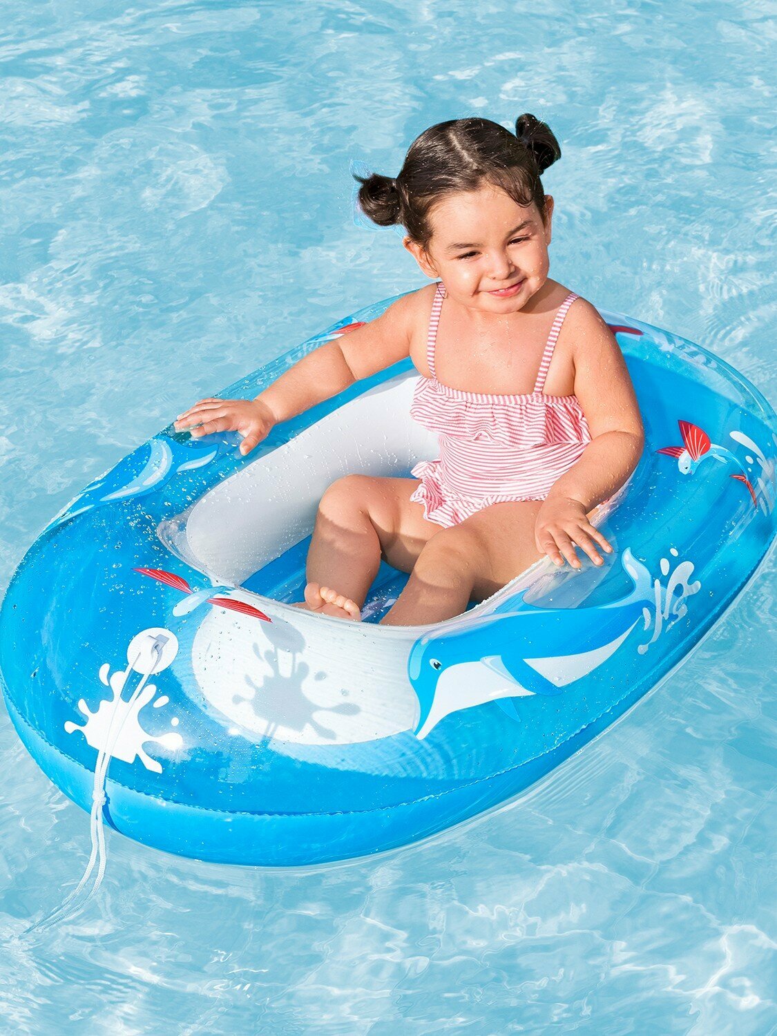 Матрас лодочка надувной для плавания детский для малышей