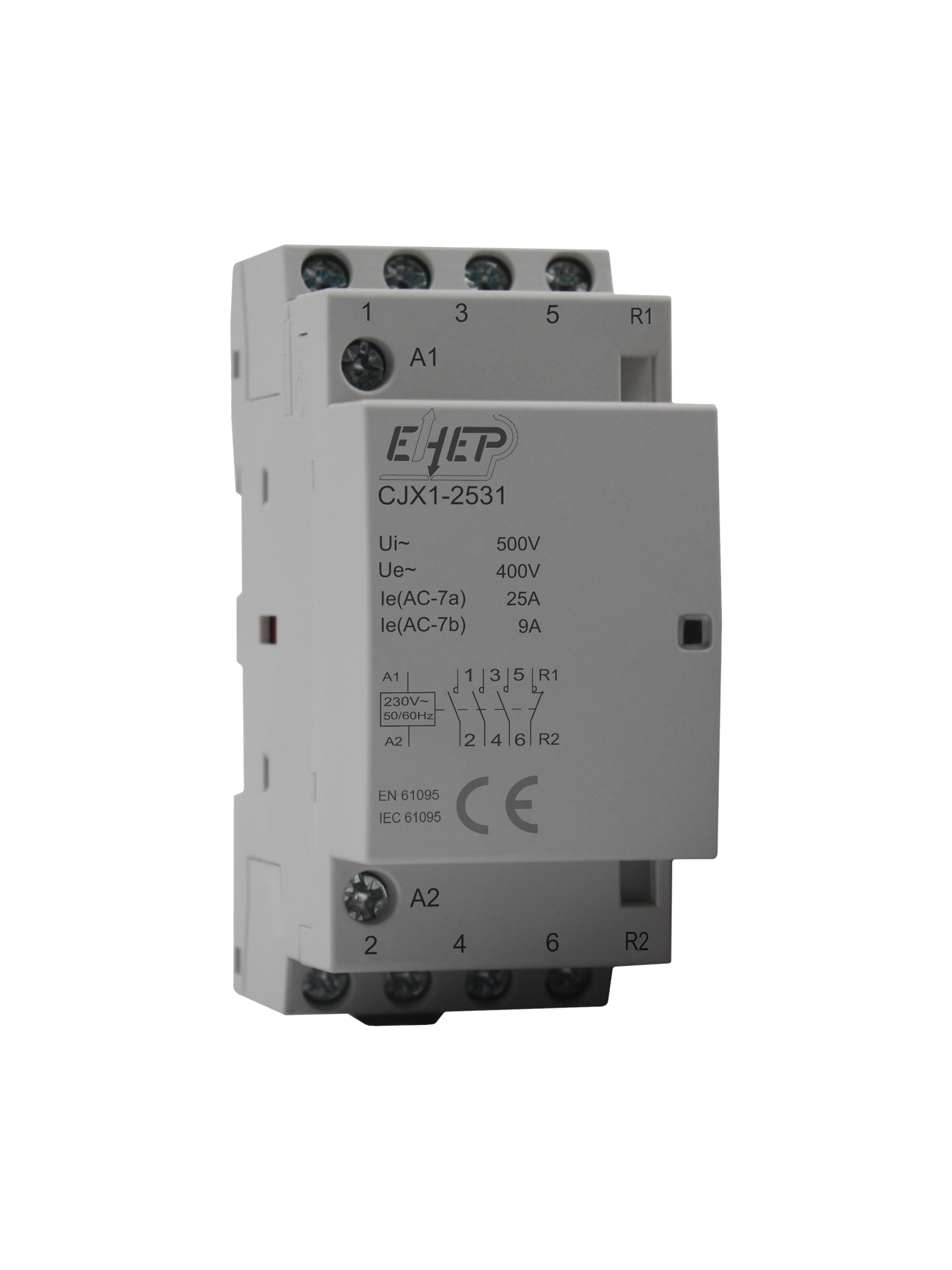 Контактор модульный ENER-R CJX1-2531 4P 25A 3NO+1NC 230VAC 50/60Hz