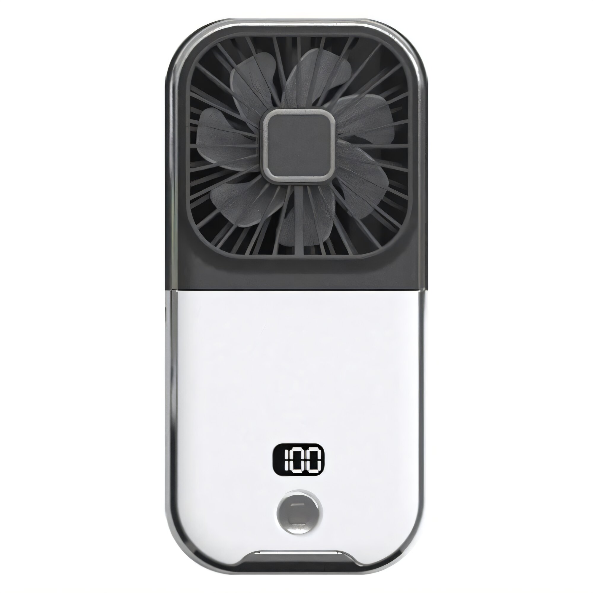 Портативный складной вентилятор F30 Pro CN, черный, цифровой дисплей, Type-C