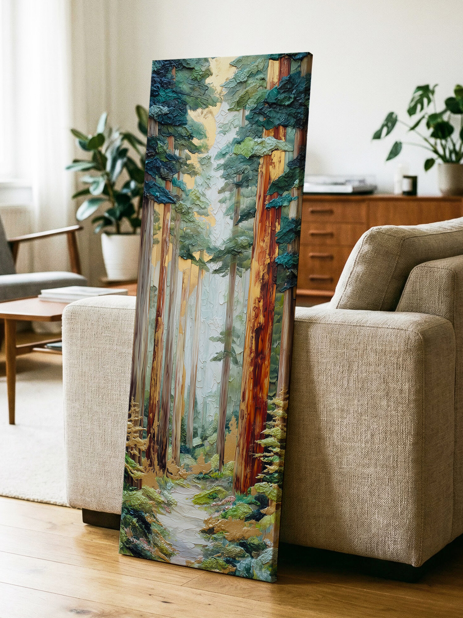 Картина Postermarket "Водопад" на холсте с подрамником 45 х 115 см