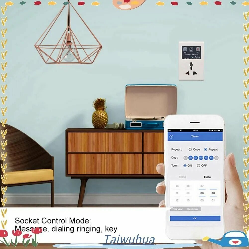 GSM розетка, многофункциональная, для контроля электрических приборов