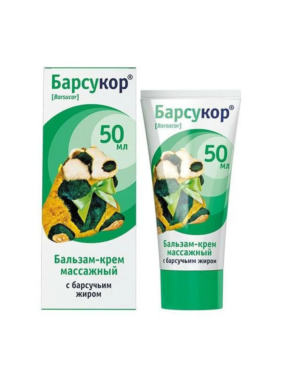 Барсукор бальзам-крем массажный с барсучьим жиром, крем-баль