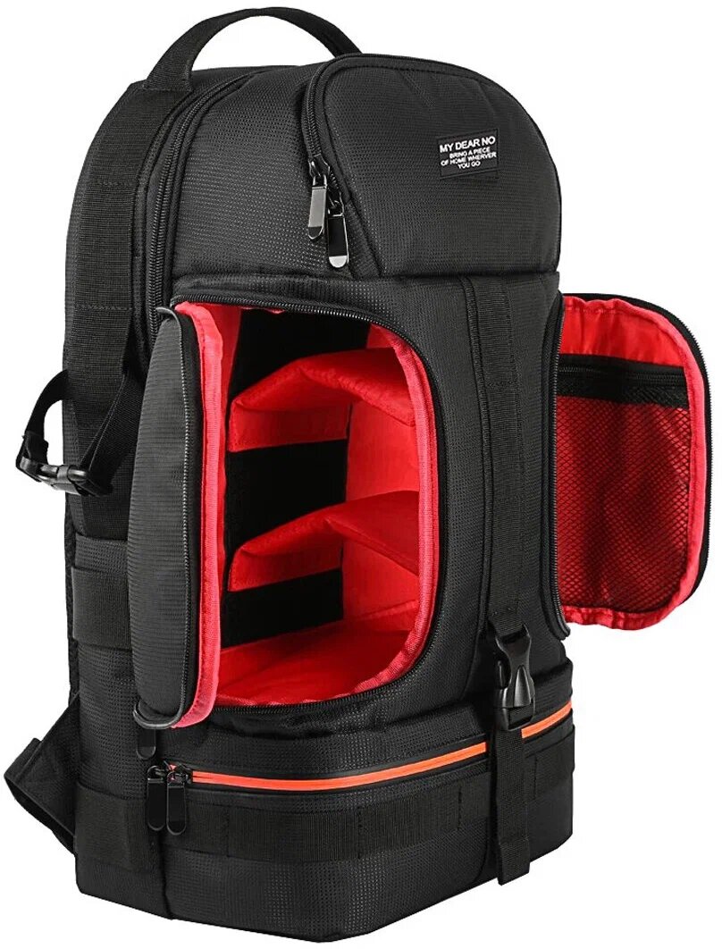 Фоторюкзак Light Pro TS30, 2-3 объектива, ноутбук 15.6", черный, дождевик, стильный дизайн — фото 1