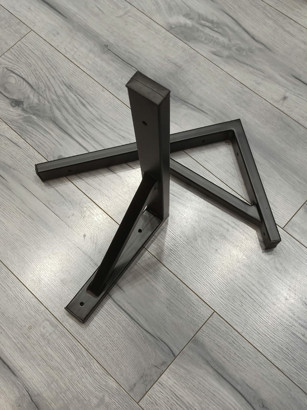 Кронштейн для полки усиленный , раковины 45х27 см, черный, стальной 2шт