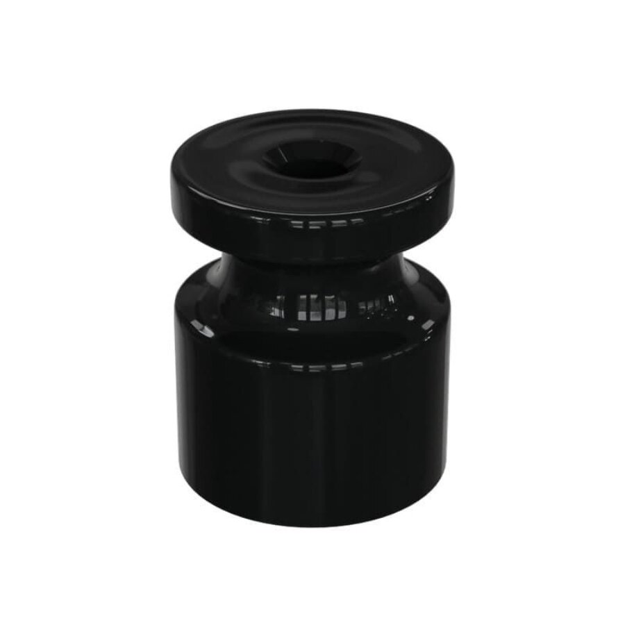 Ретро изолятор, пластик, черный, 20шт, Мезонинъ