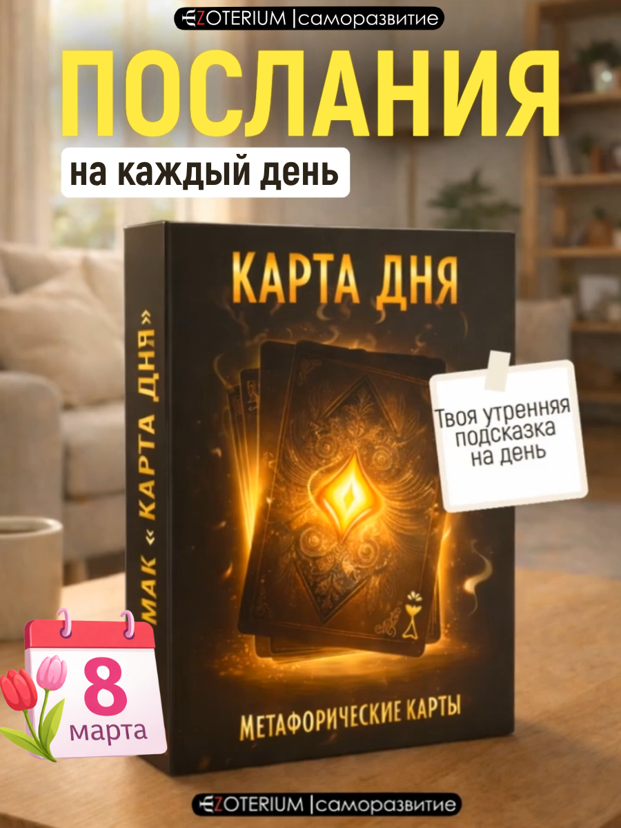 Метафорические универсальные ассоциативные карты МАК "Карта дня" EZOTERIUM, 50 шт.