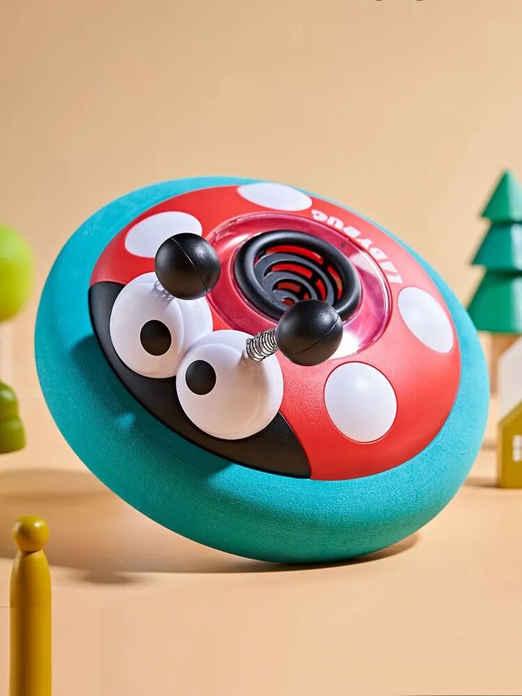 Аэромяч детский в форме божьей коровки, яркий аэрофутбол для игры в помещении, мягкий материал