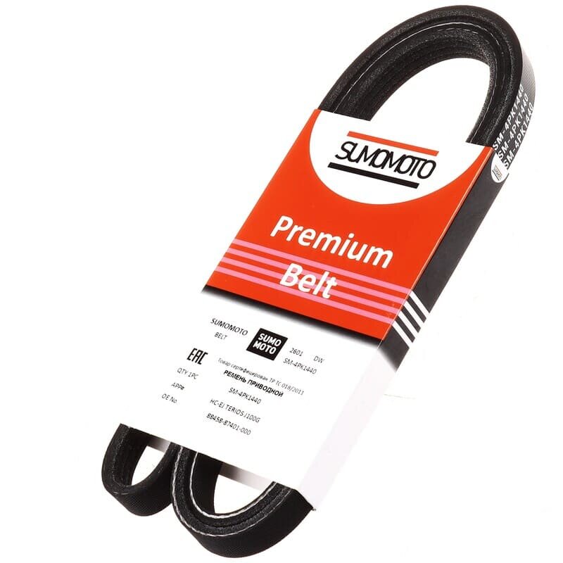 Ремень ручейковый приводной SUMOMOTO SM-4PK1440; для двигателя HC-EJ; Daihatsu Terios J100G