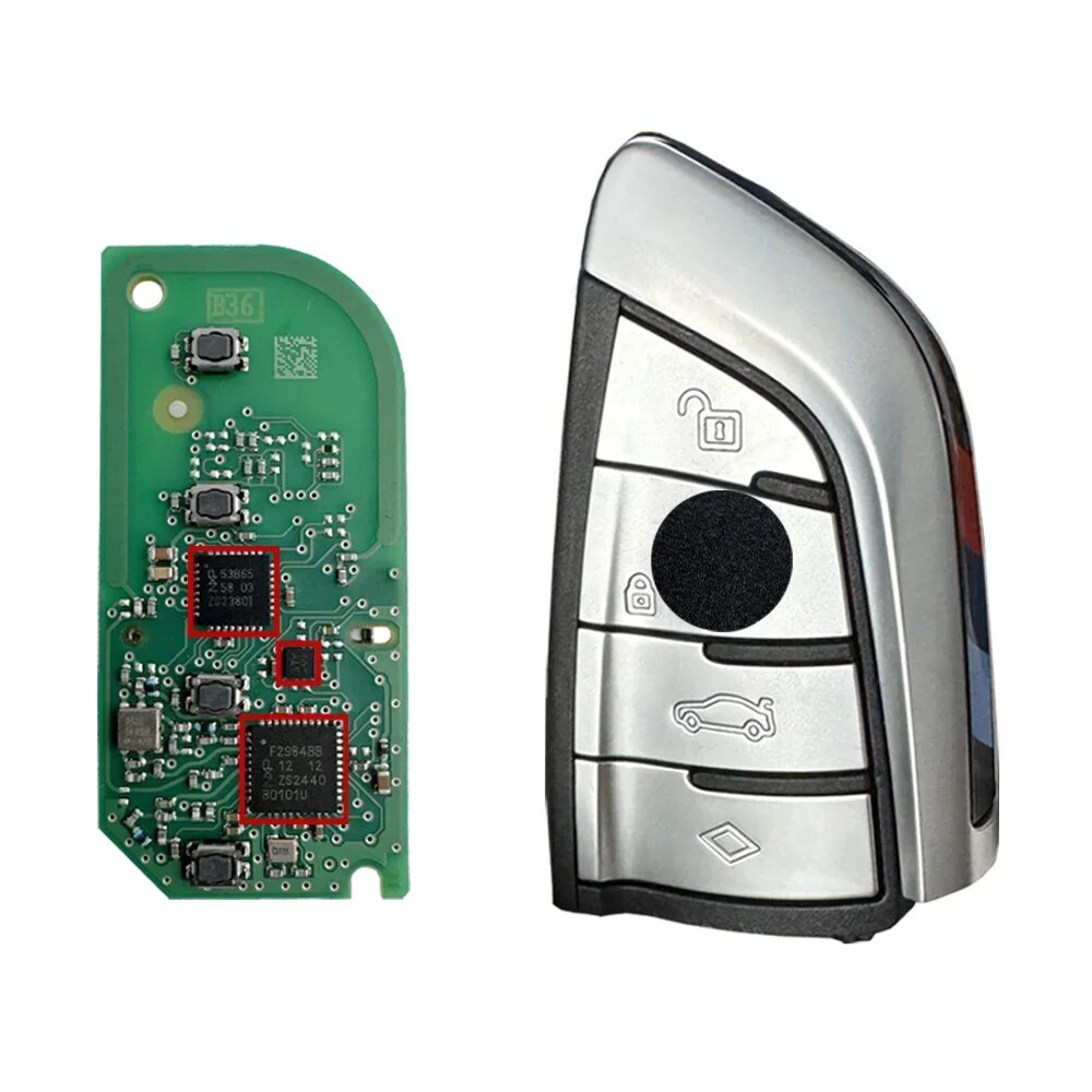 FCC ID: N5F-ID21A Оригинальный ключ для BMW 3 5 6 7 X3 X5 X7 G серии G20 G30 G32 G11 White 4 Buttons