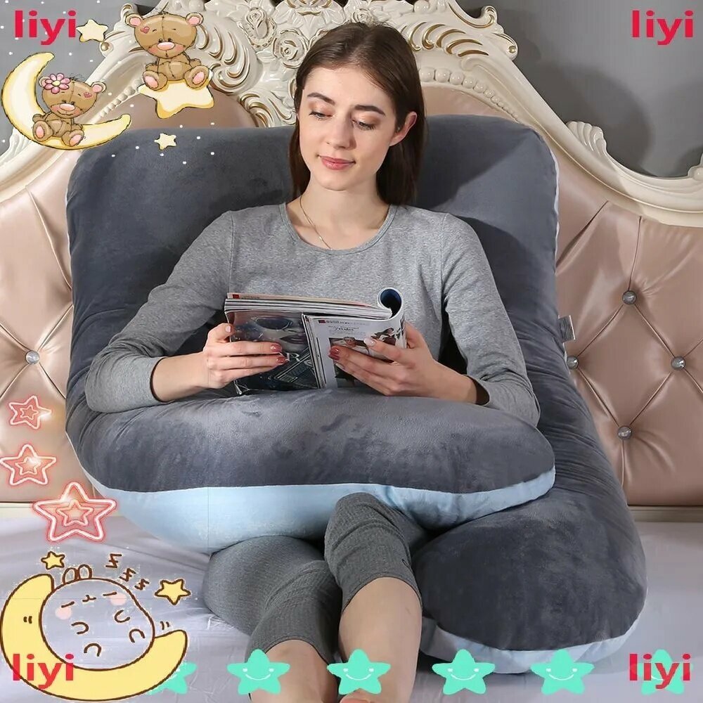 Подушка для беременных и кормящих 70x130 см, Тиковая ткань