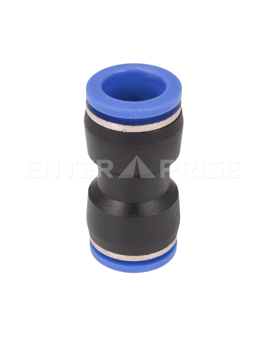 Фитинг прямой d16/16 PUC пластик E111T16 (Enterprise)