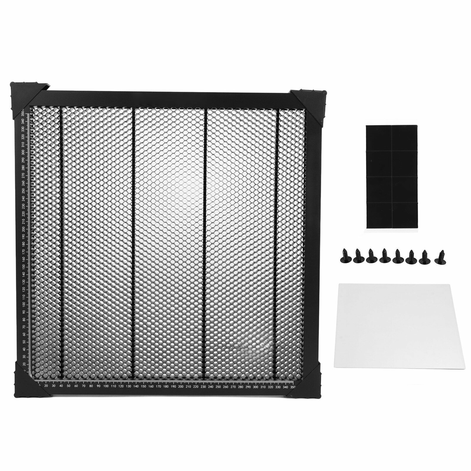 Улей, лазерная кровать, улей, рабочая панель, настольная доска, платформа с легкой алюминиевой пластиной для лазерного резака, гравера 400x400 мм