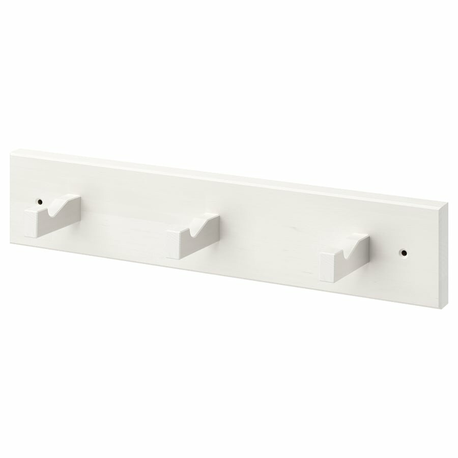 Вешалка с 3 крючками IKEA KUBBIS цвет белый 45 см 302,895.75
