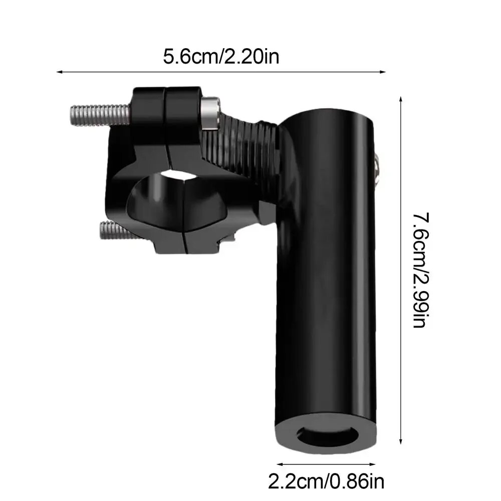 Черный кронштейн руля мотоцикла, удлинитель 5.6x7.6 см