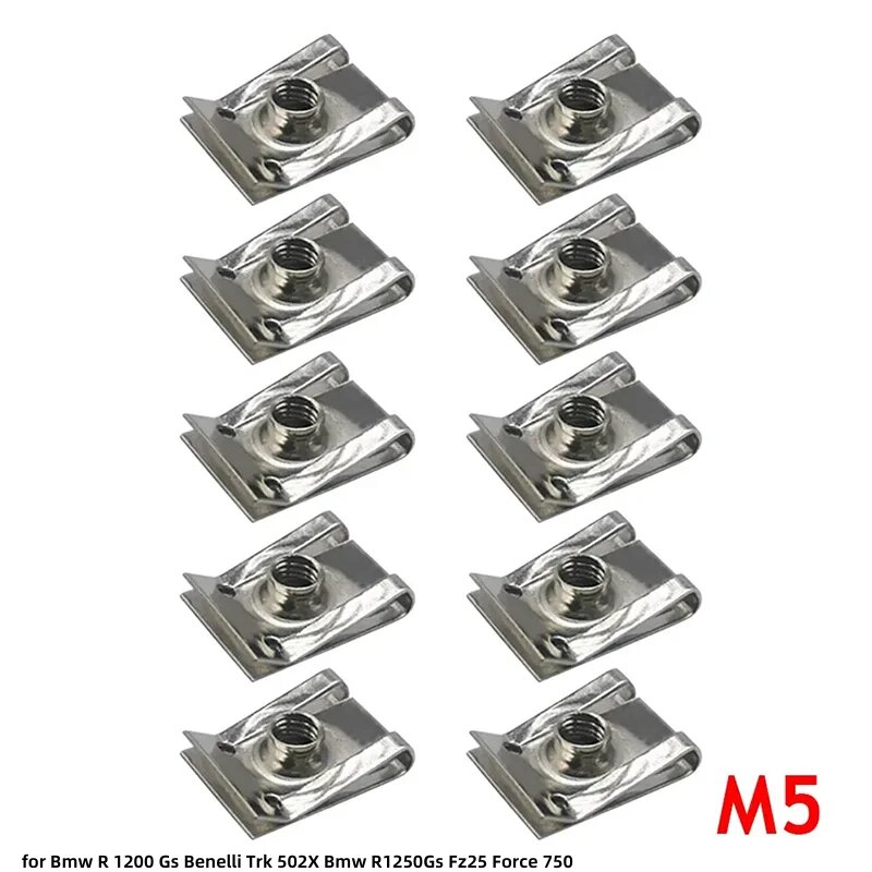 10 шт. мотоциклетные M8 M6 M5 M4 U-образные зажимы, резьбовые язычковые гайки для Bmw R 1200 Gs M5