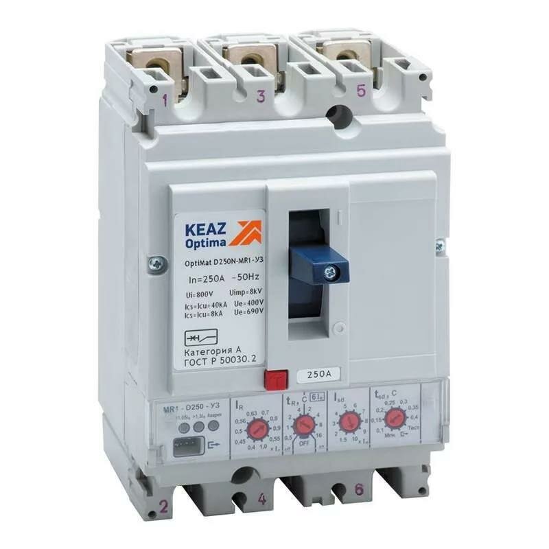 Выключатель автоматический OptiMat D250N-MR1-У3 (137335)