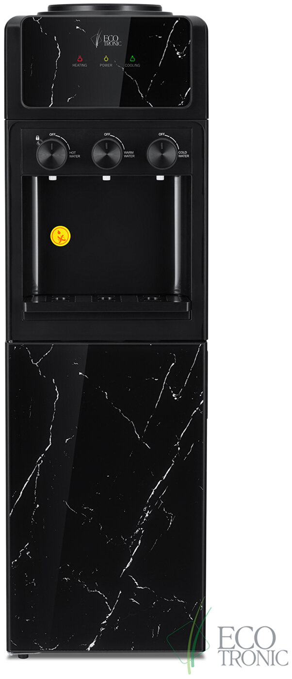 Кулер для воды Ecotronic K25-LCE black Marble (ETK12671)