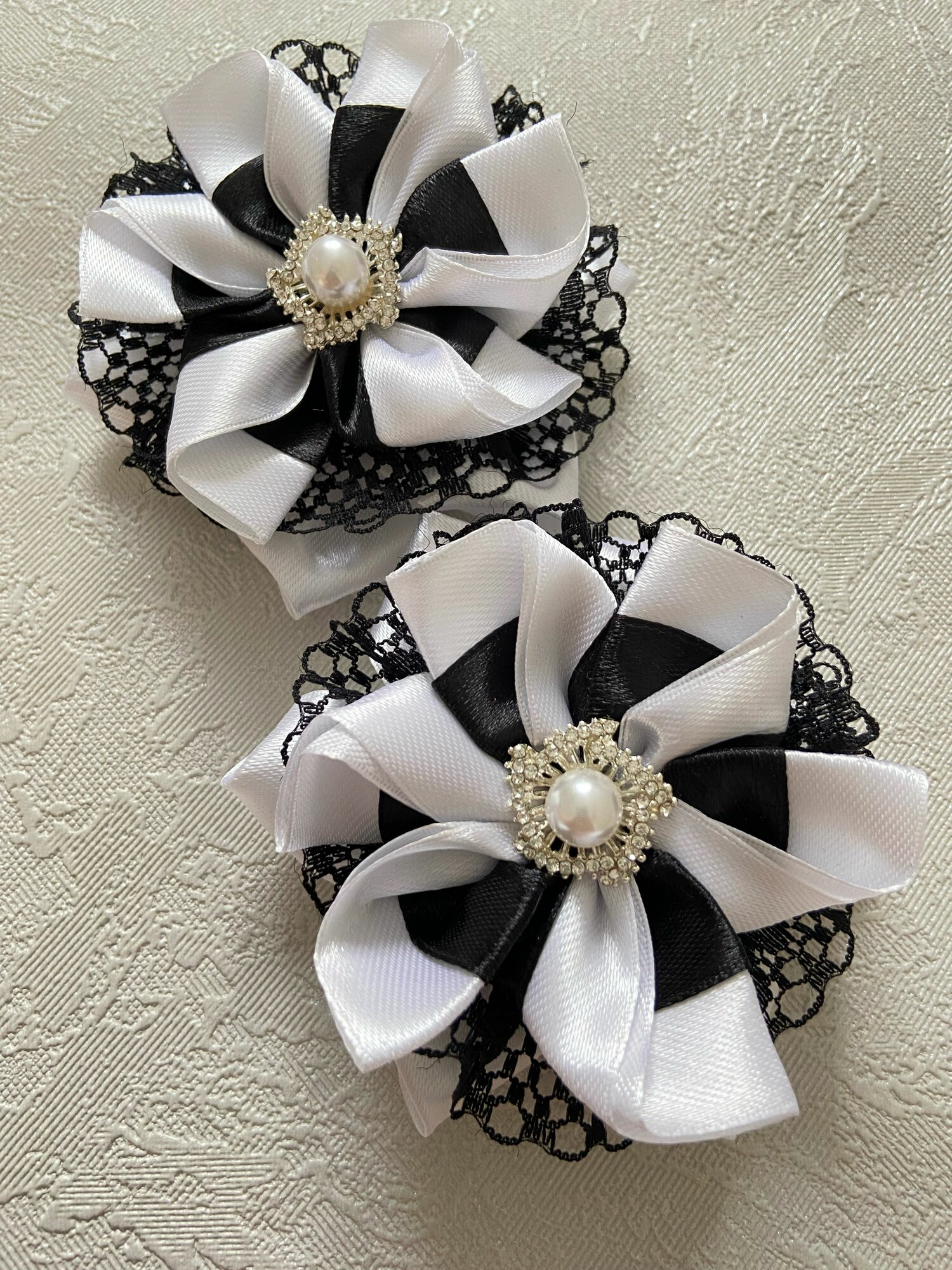 Бантики ручной работы для девочек, 2 шт, парные