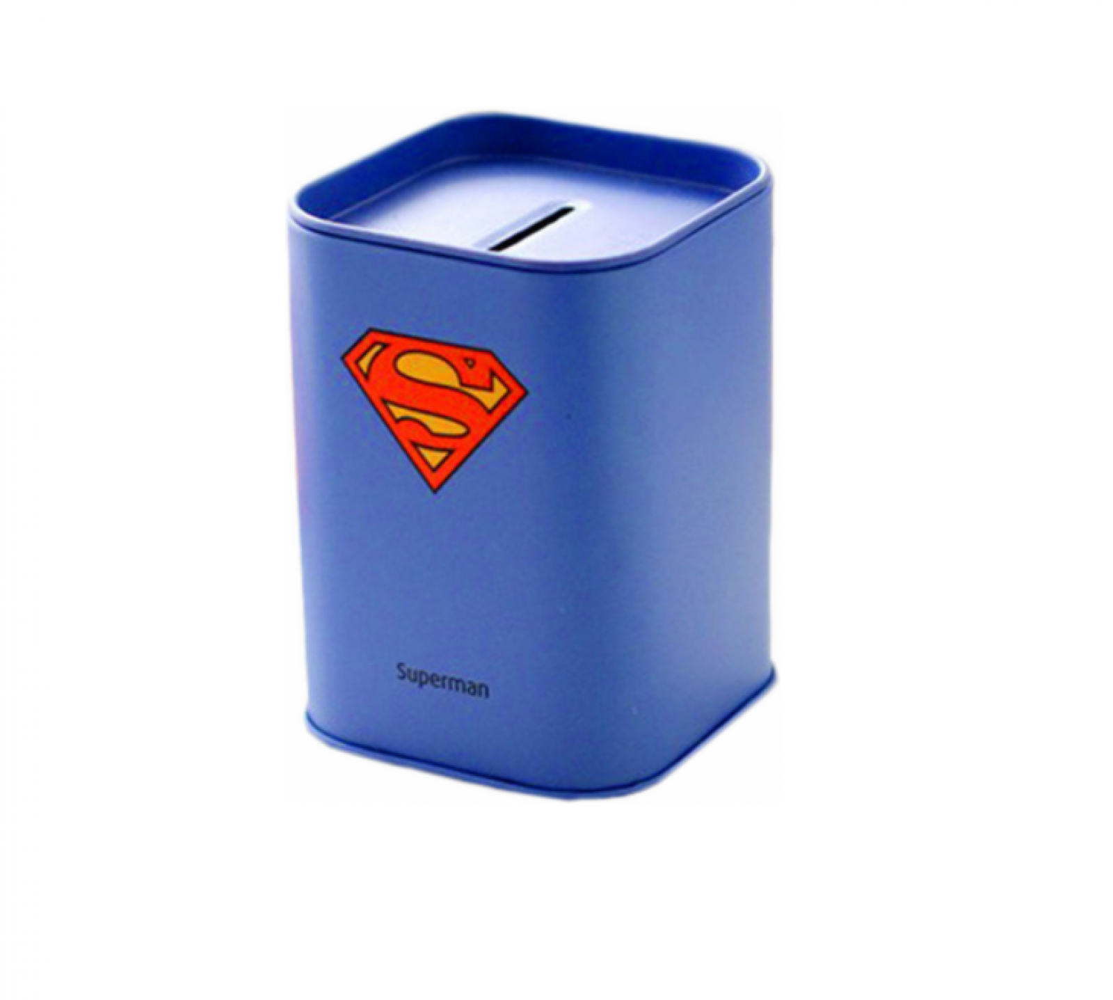 Металлическая копилка MyPads «Супермен» с замком, синяя, креативный дизайн