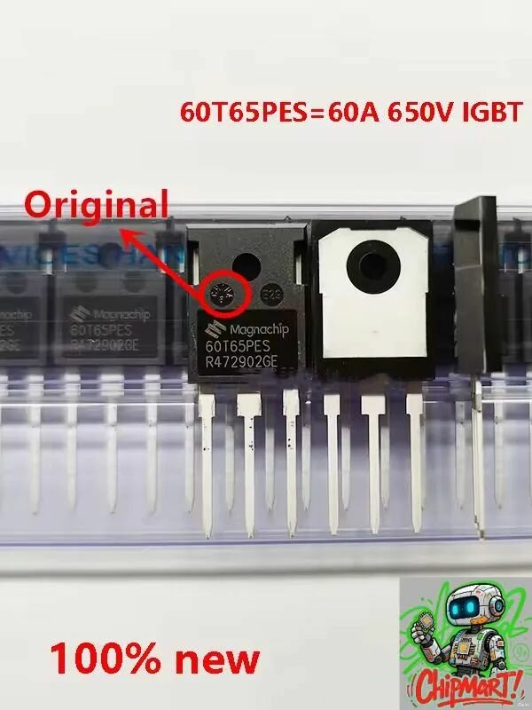 10 шт. 2024+ 60T65PES MBQ60T65PES IGBT 650В 60А TO-247 (для сварочных аппаратов, оригинал)
