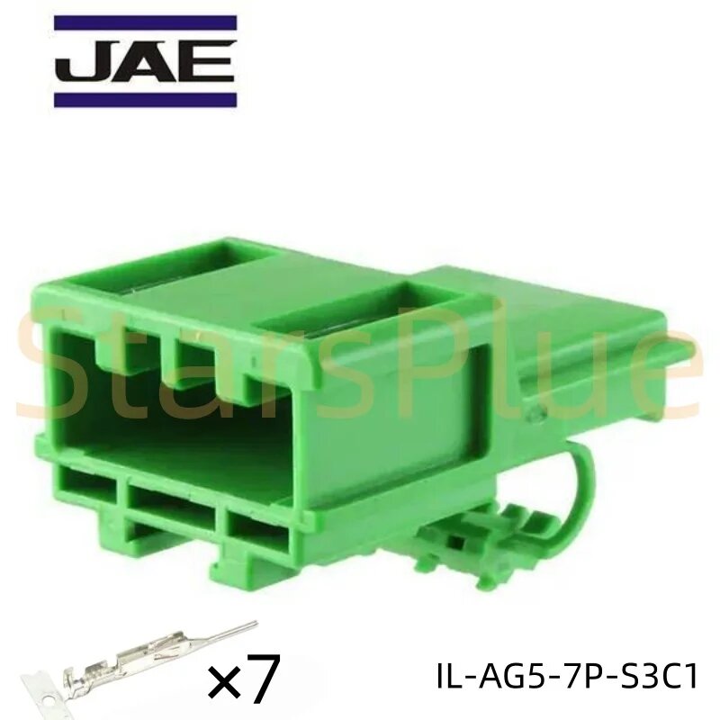 Разъем JAE IL-AG5-7P-S3C1, 7P, зеленый