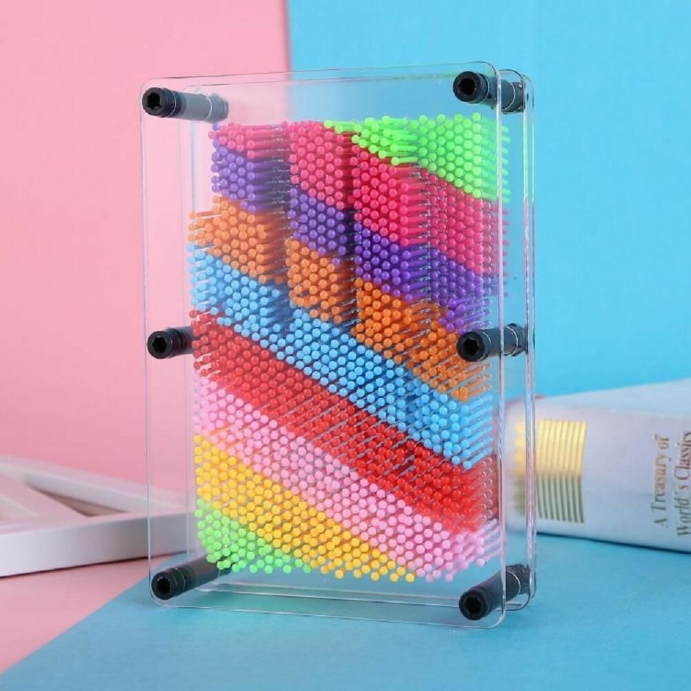 Детская 3D доска для рисования булавками, цветная, ручная модель, игрушка и декор для офиса