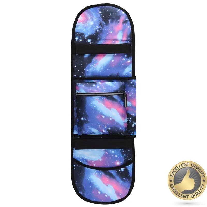 Чехол для скейтборда с карманом и рисунком в стиле космос