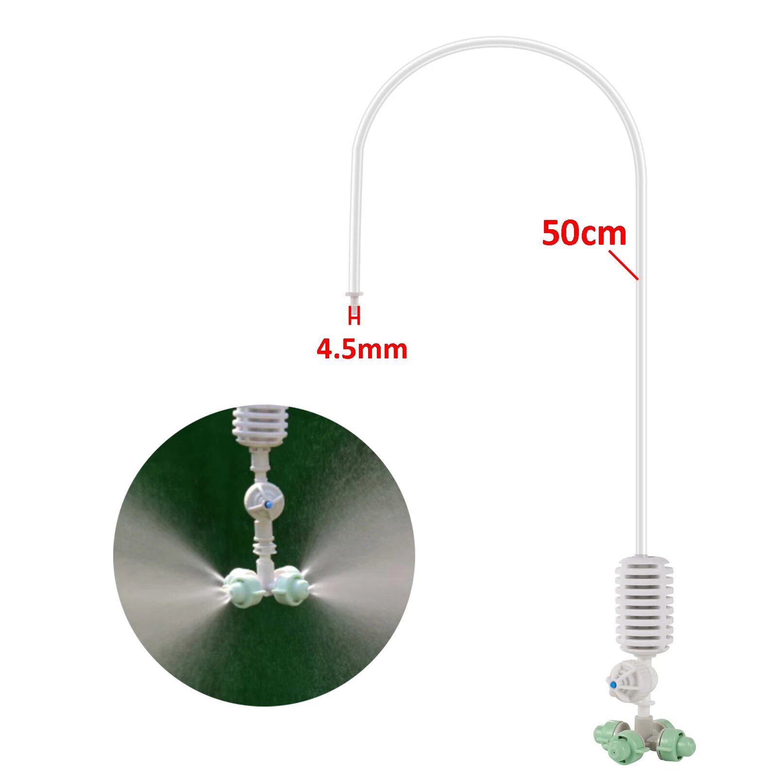 Распылитель для полива Adhere To Fly 4-ходовой Белый, Anti drip kit